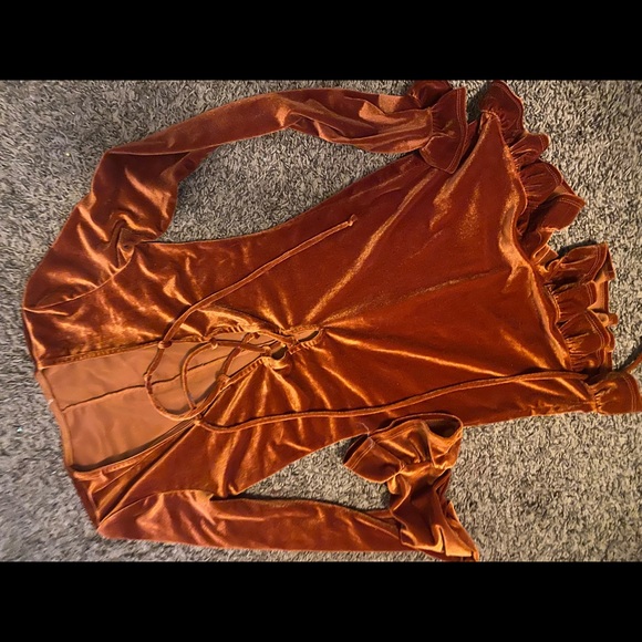 Pants & Jumpsuits | Velvet Orange Rust Color Jumpsuit | Poshmark
